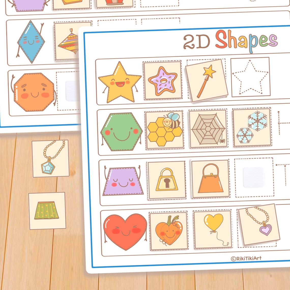 2D Geometric Shapes Learning Activity Toddler Busy Book - Etsy