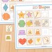 2D Geometric Shapes Learning Activity, Toddler Busy Book Printable ...