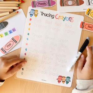 Color Matching Crayons Toddler Activity Preschool Color Sorting ...