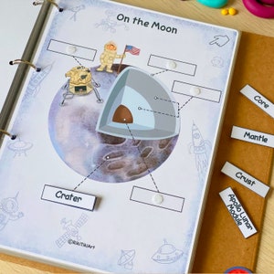 Solar System Busy Book Outer Space Learning Binder Personalized Space ...