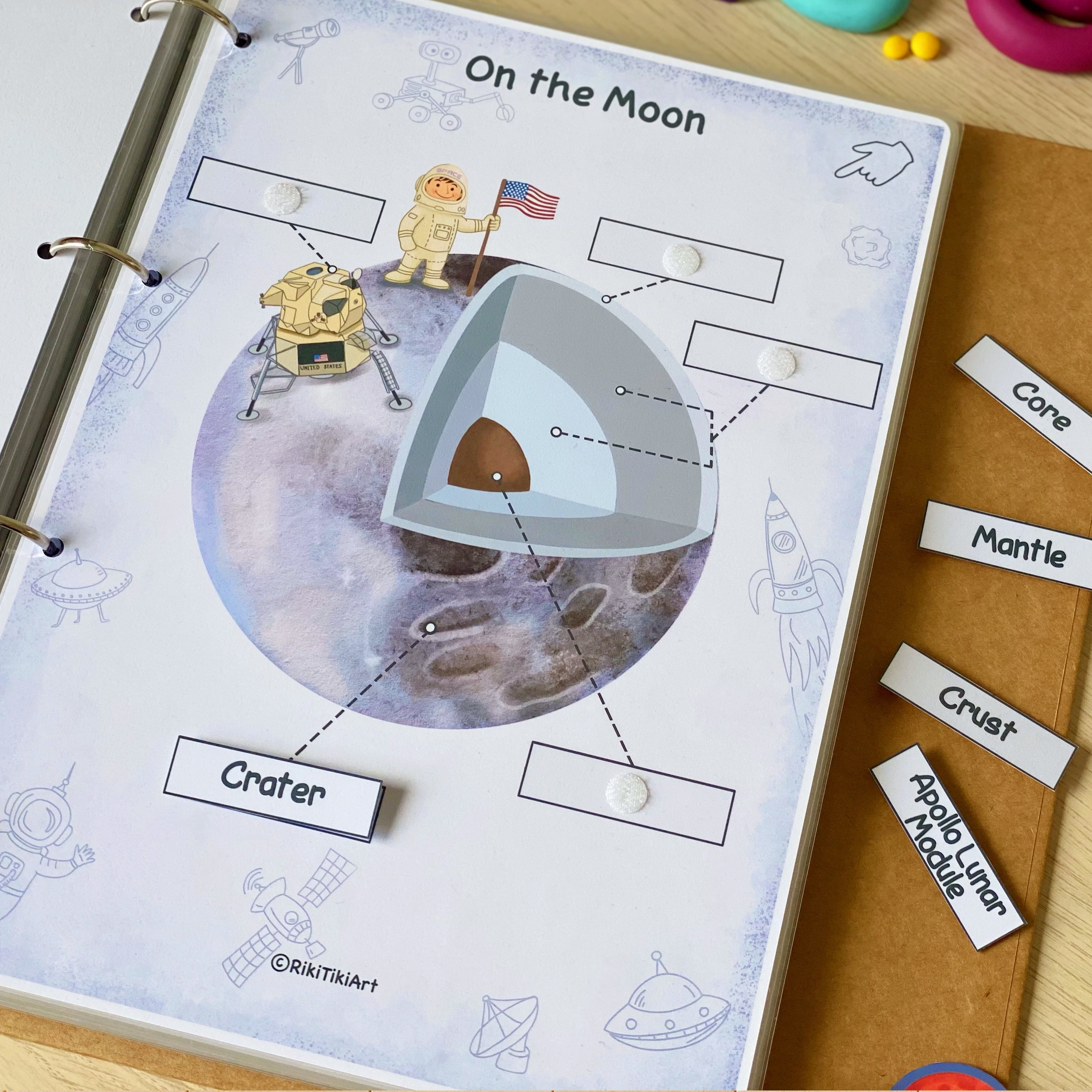 Solar System Busy Book Outer Space Learning Binder - Etsy UK