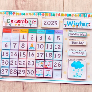 Morning Board Kids Perpetual Calendar Printable Classroom Calendar ...
