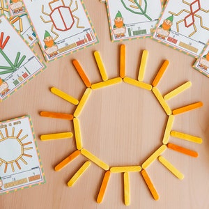 Spring Popsicle Sticks Activity Montessori Printable Activities for ...