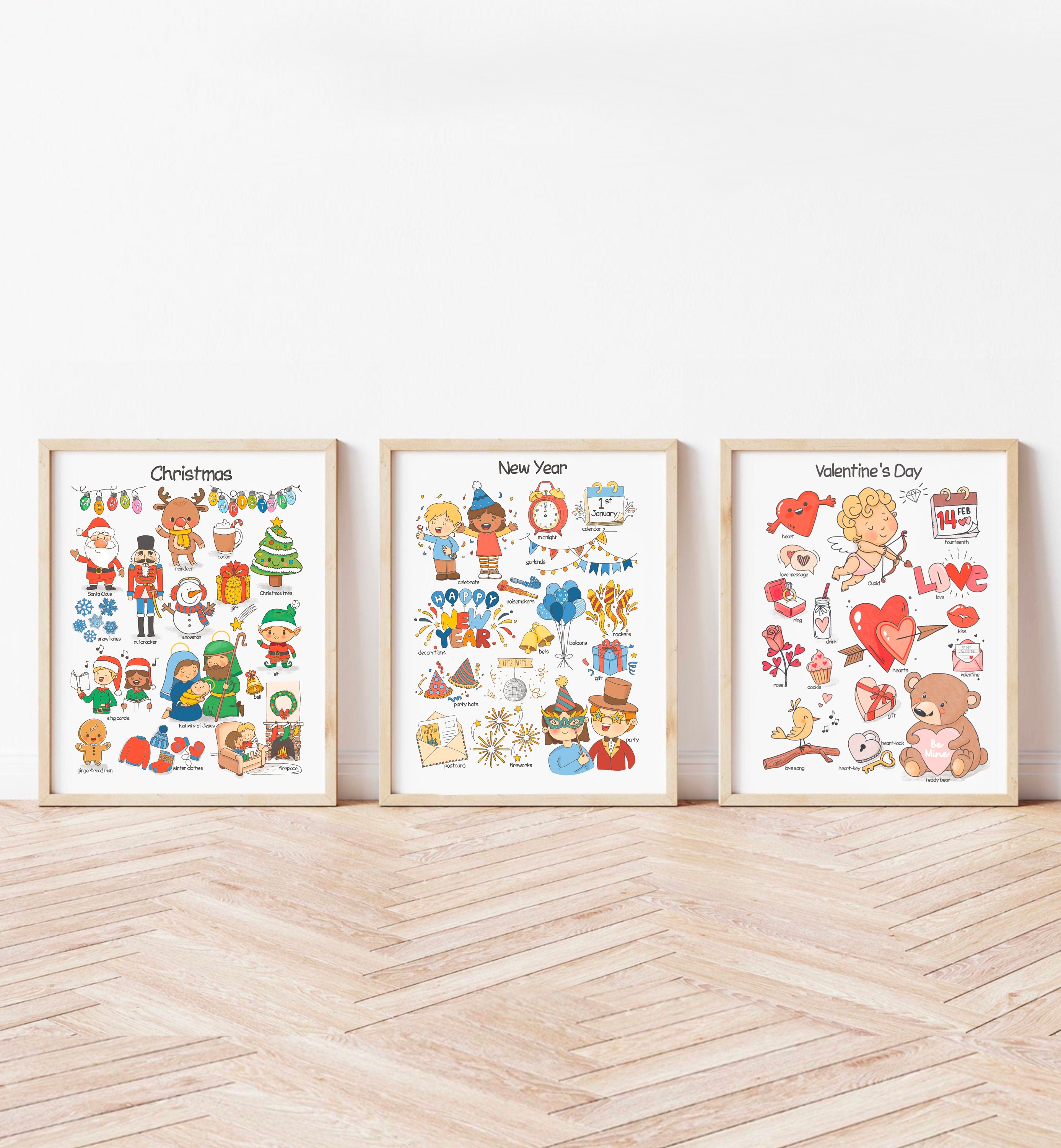 20 Holidays and Seasons Posters Bundle Homeschool Educational Classroom ...