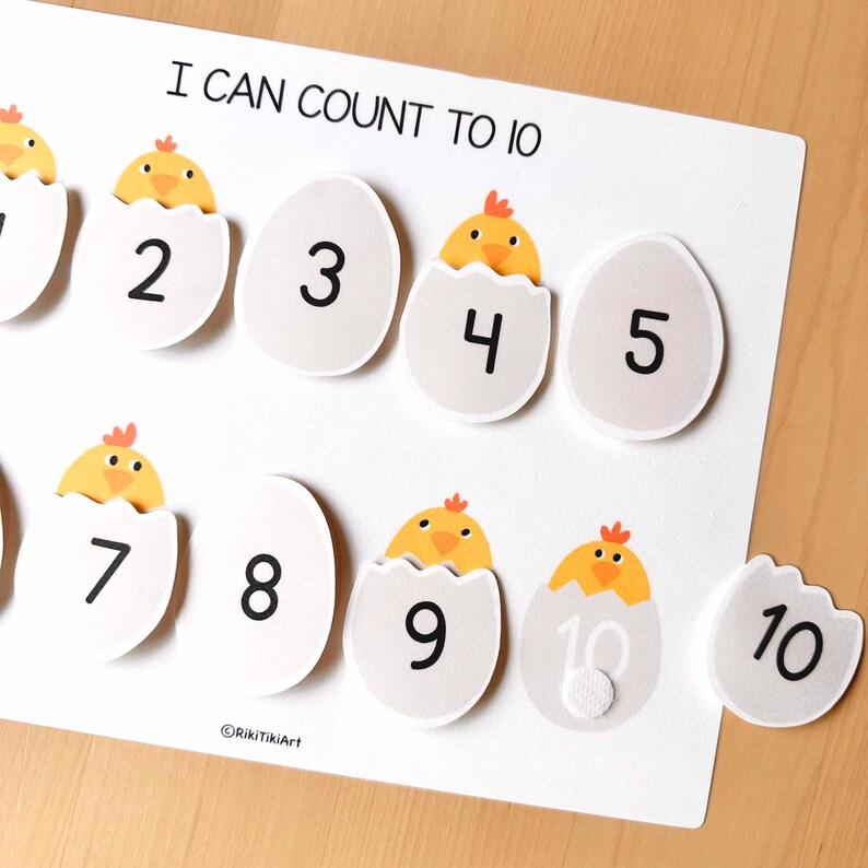 Number Matching Preschool Printables, Counting Activity for Toddlers ...
