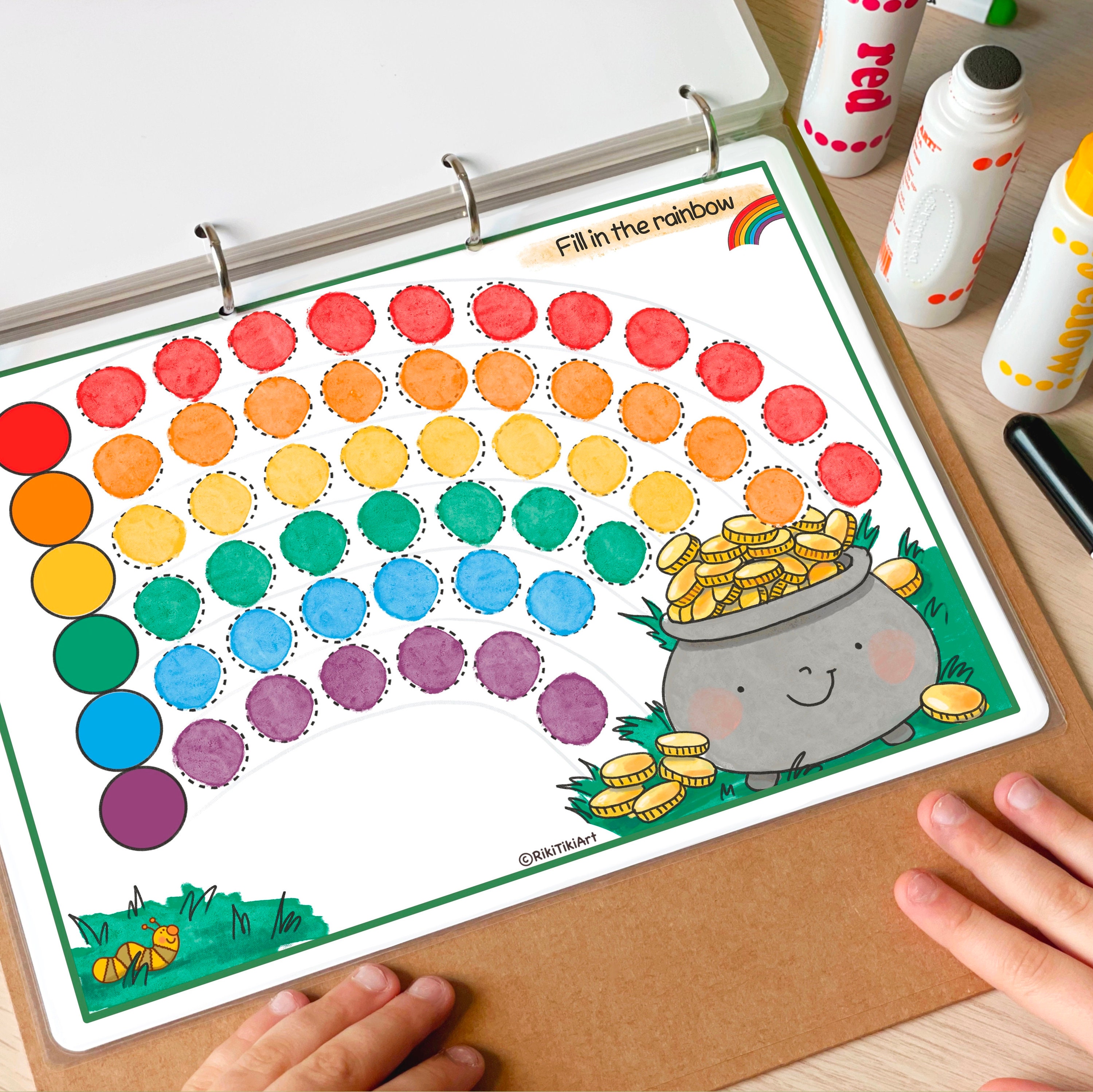 St Patricks Day Busy Book Printable Toddler Learning Binder Preschool ...