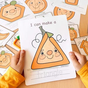 Pumpkin Shapes Play Dough Mats Toddler Halloween Activities Fall ...