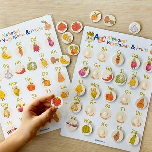 Fruits and Vegetables Alphabet Worksheets Beginning Sounds Learning ...