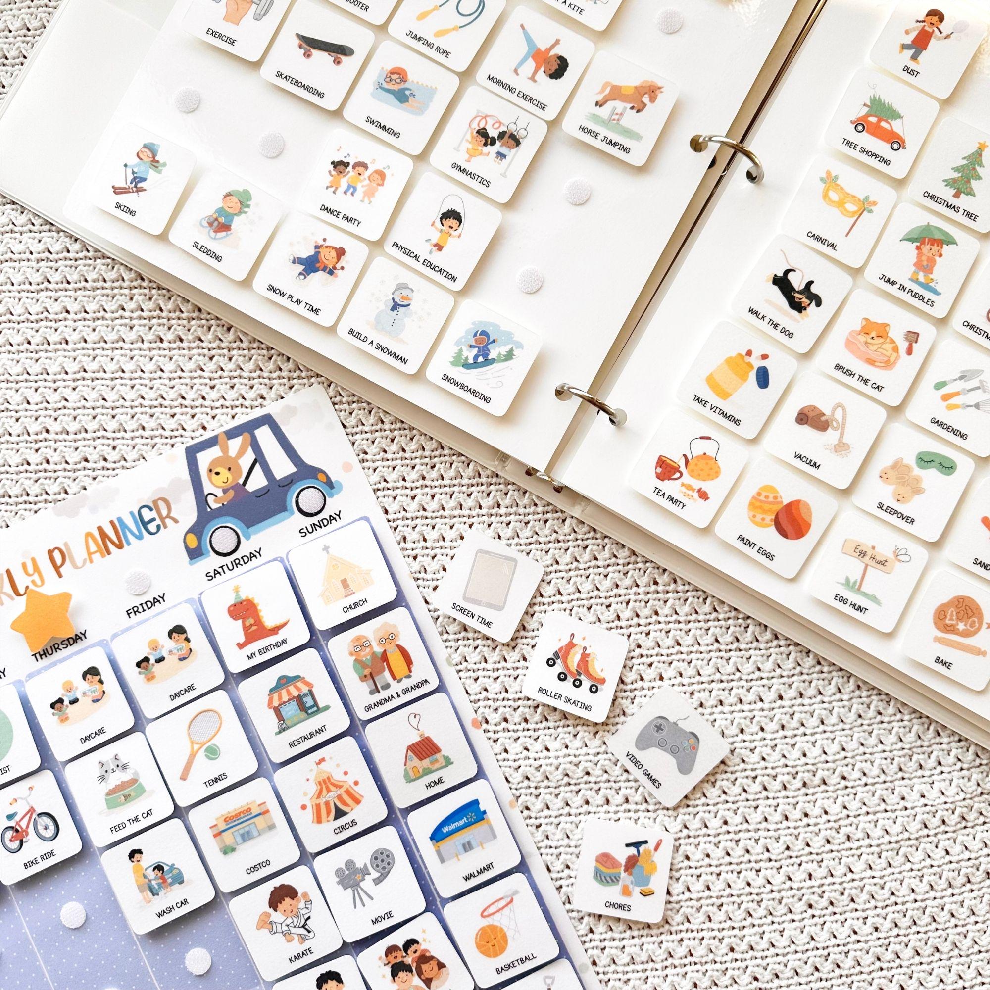 Editable Weekly Toddler Schedule, Visual Daily Calendar for Kids ...
