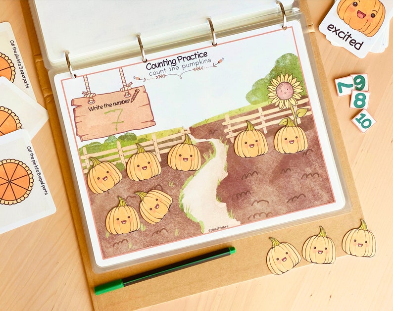 Thanksgiving Busy Book Printable Kids Activity Book Toddler Learning ...