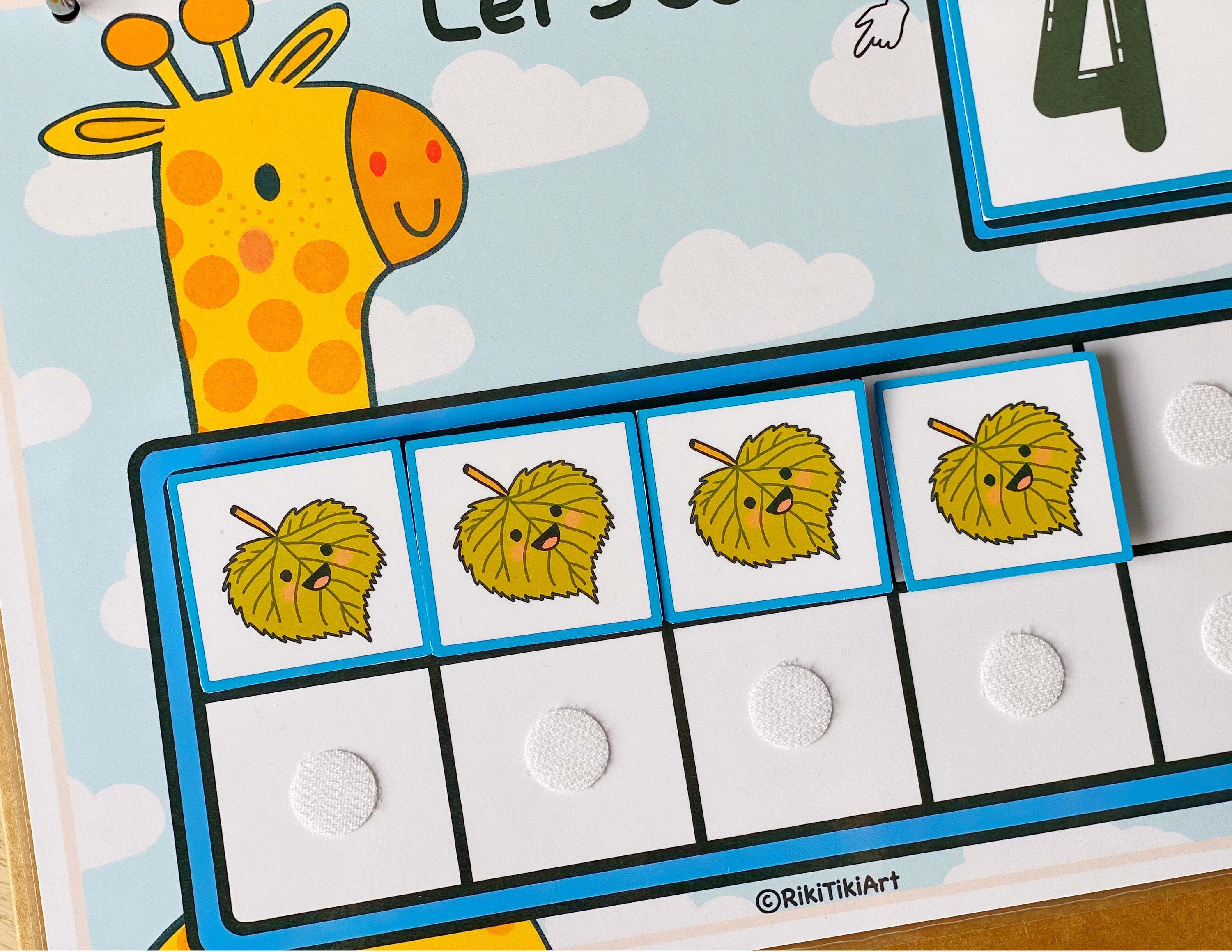 Numbers 1-10 Count and Match Math Activity for Toddler Montessori ...