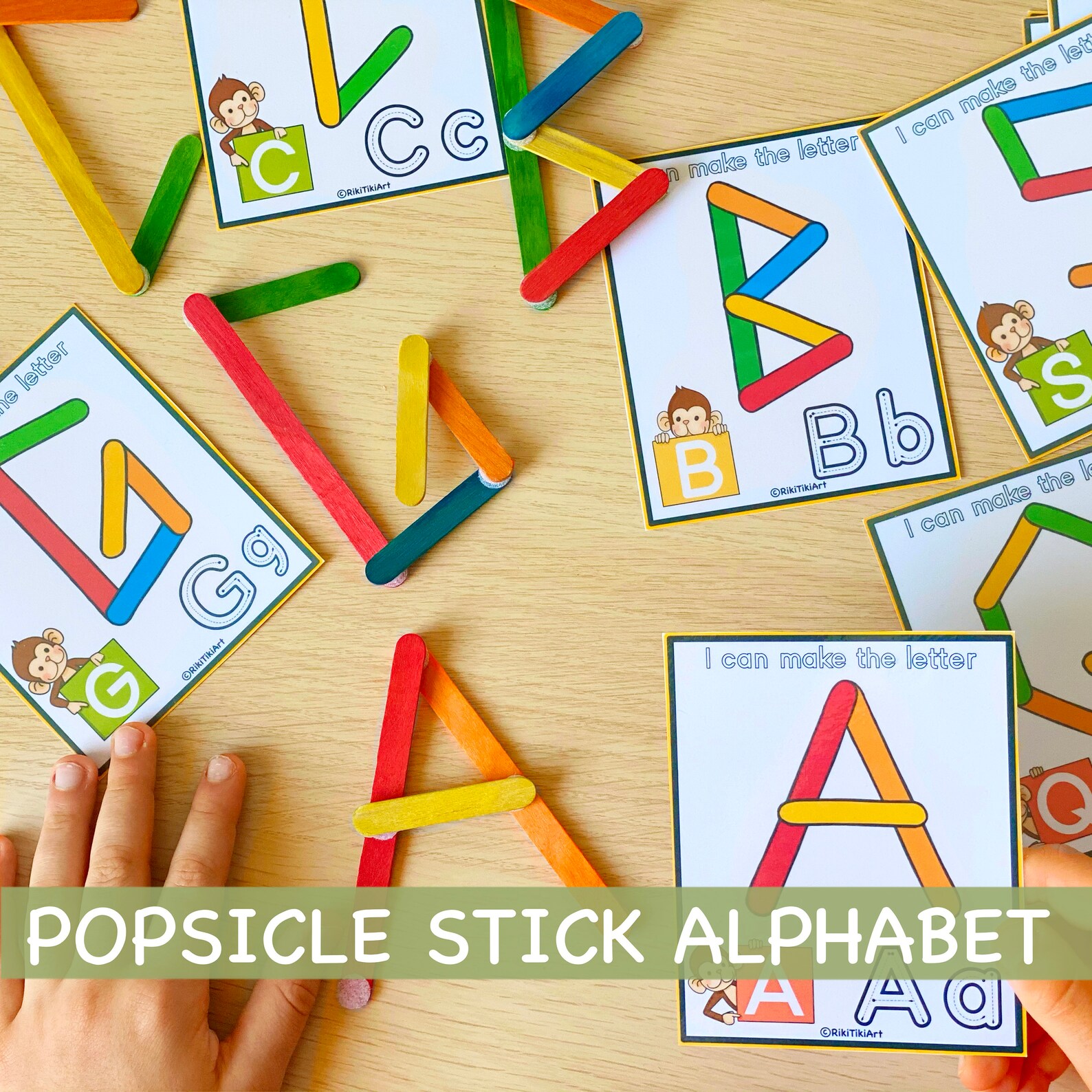 ABC Popsicle Sticks Alphabet Activity Game for Toddlers | Etsy Canada