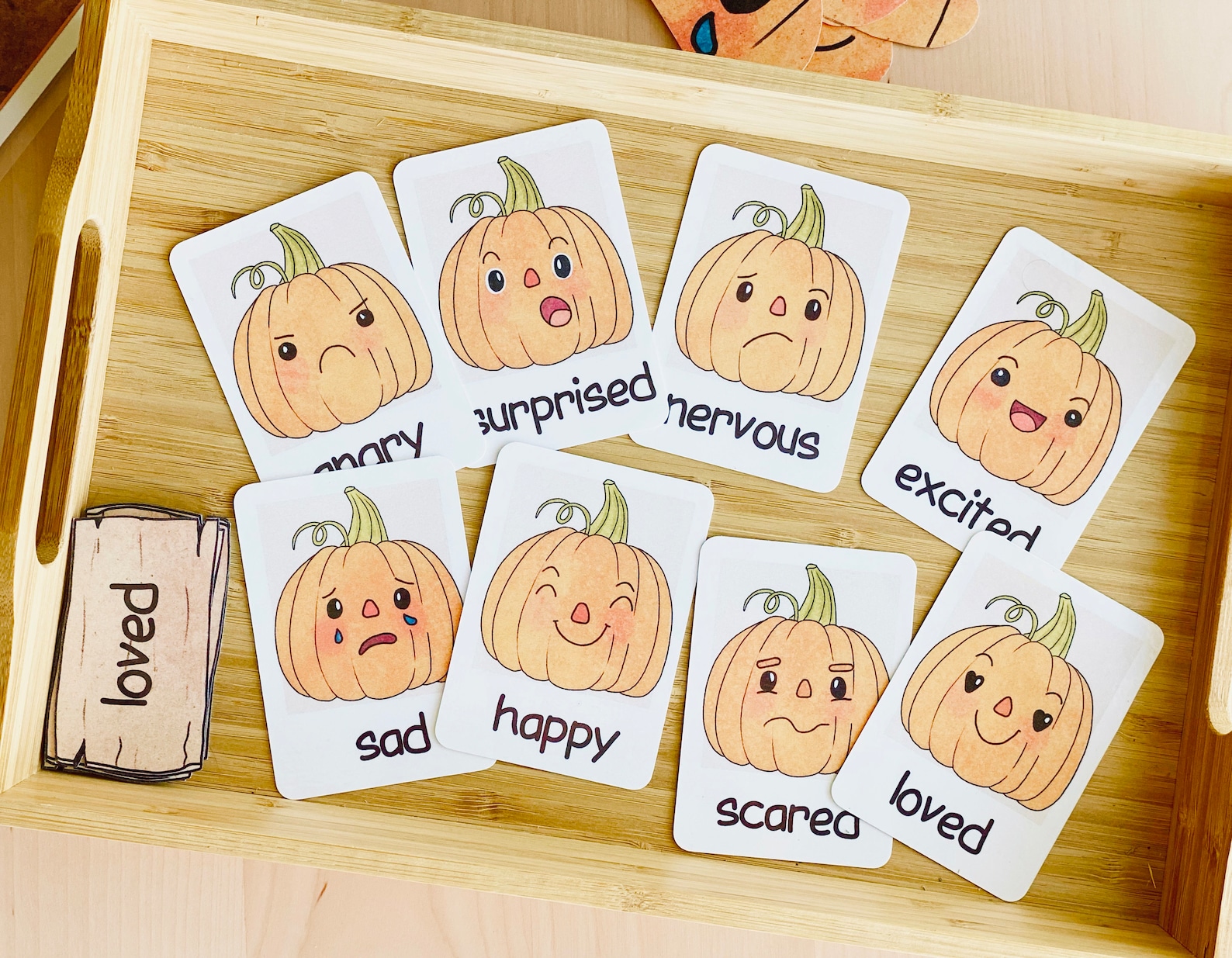 Pumpkin Emotions Activity Behavior Chart for Kids Printable - Etsy