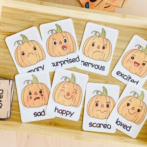 Pumpkin Emotions Activity Behavior Chart for Kids Printable Montessori ...