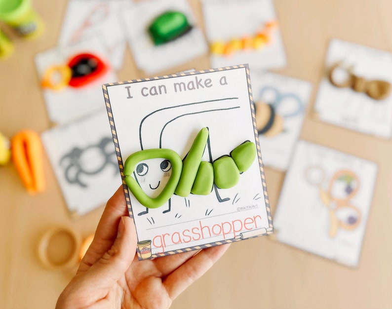 Insects Play Dough Mats Summer Theme Playdough Mats Bug Montessori ...