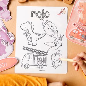 Spanish Color Sorting Activity Coloring Pages Color Matching in Jars ...