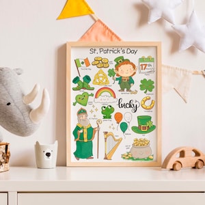 St Patricks Day Poster Homeschool Downloadable Prints Educational ...