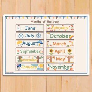Australian Calendar Printable Perpetual Calendar for Kids Classroom ...