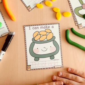 St Patricks Day Play Dough Mats Preschool Activities for Kids ...