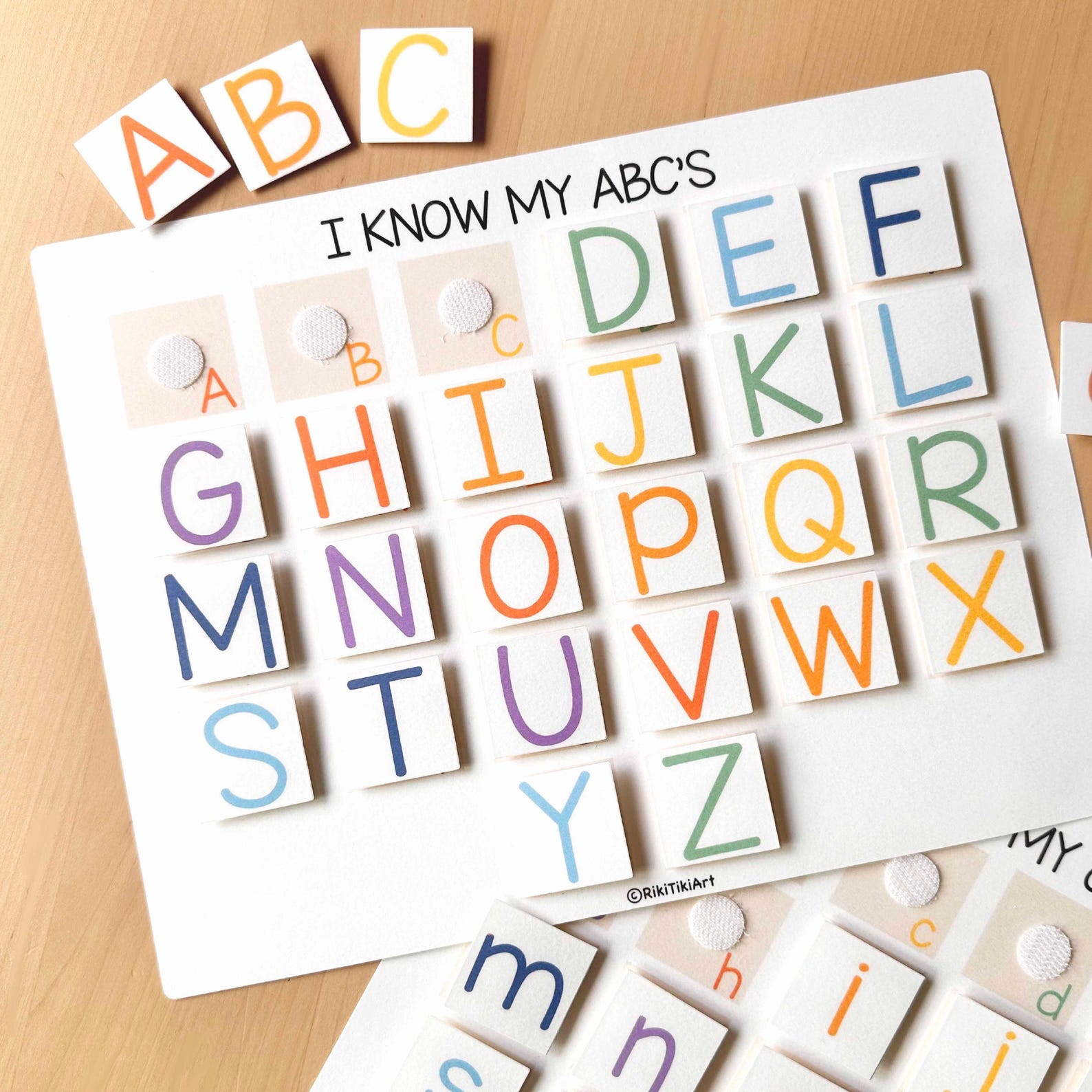 Alphabet Letter Matching Game: Printable Toddler & Preschool Worksheet ...