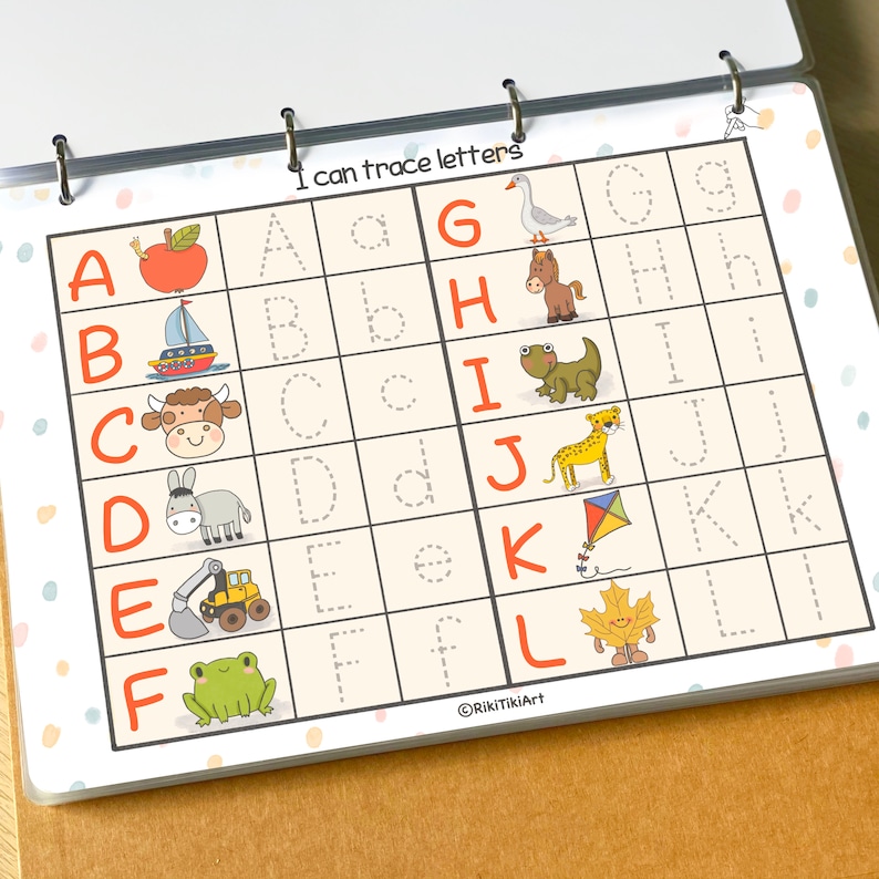 Alphabet Busy Book Printable ABC Quiet Book Toddler Busy - Etsy