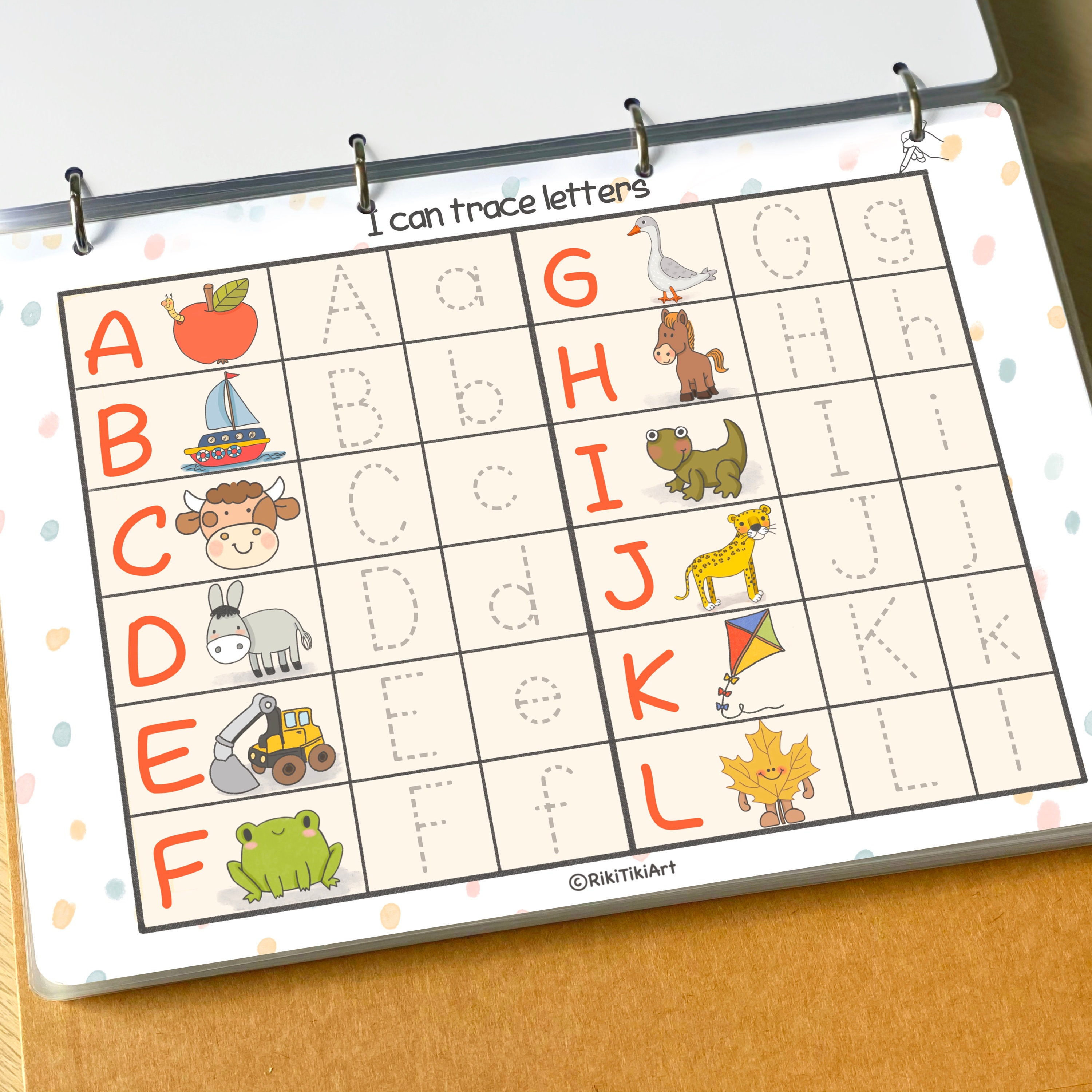 Alphabet Busy Book Printable ABC Quiet Book Toddler Busy | Etsy