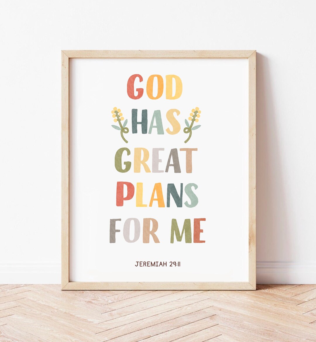 Inspirational Christian Artwork Bible Study Homeschool Decor Colorful ...