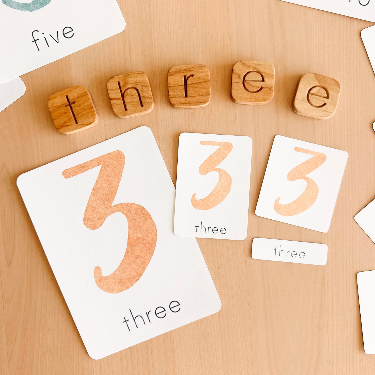 Number Flash Cards Homeschool Preschool Montessori Printable Cards Math ...