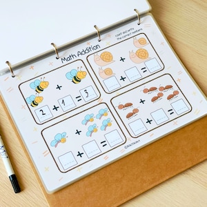 Maths Busy Book Printable Toddler Activities Preschool Curriculum ...