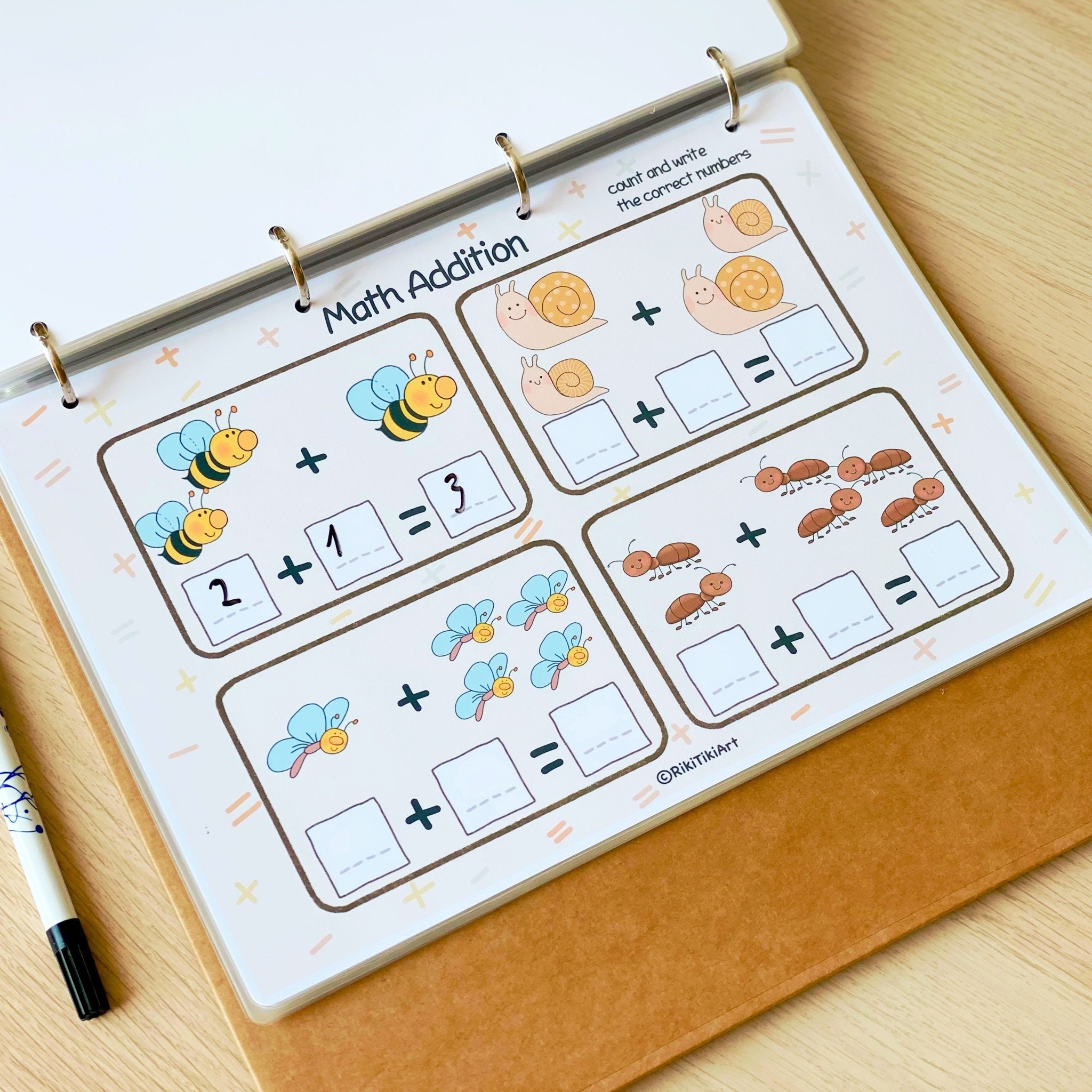 Maths Busy Book Printable Toddler Activities Preschool | Etsy