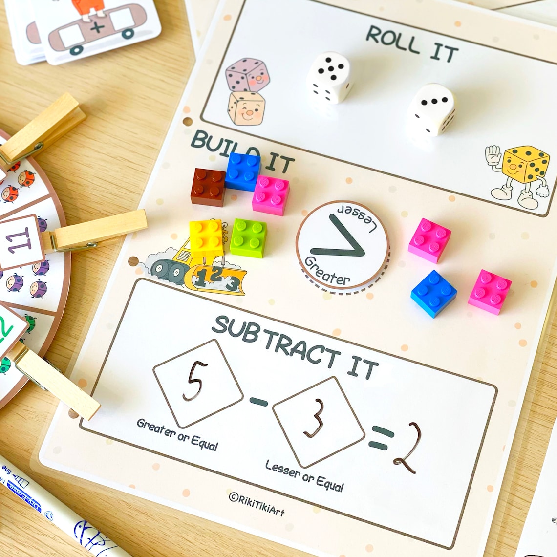 Math Printable Worksheets Preschool Curriculum Homeschool - Etsy