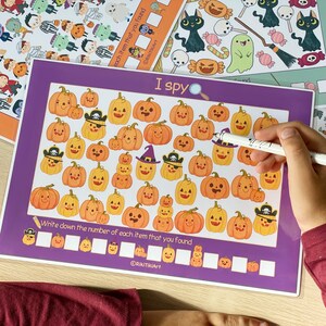 Halloween I Spy Game for Toddler Preschool Worksheets Halloween ...
