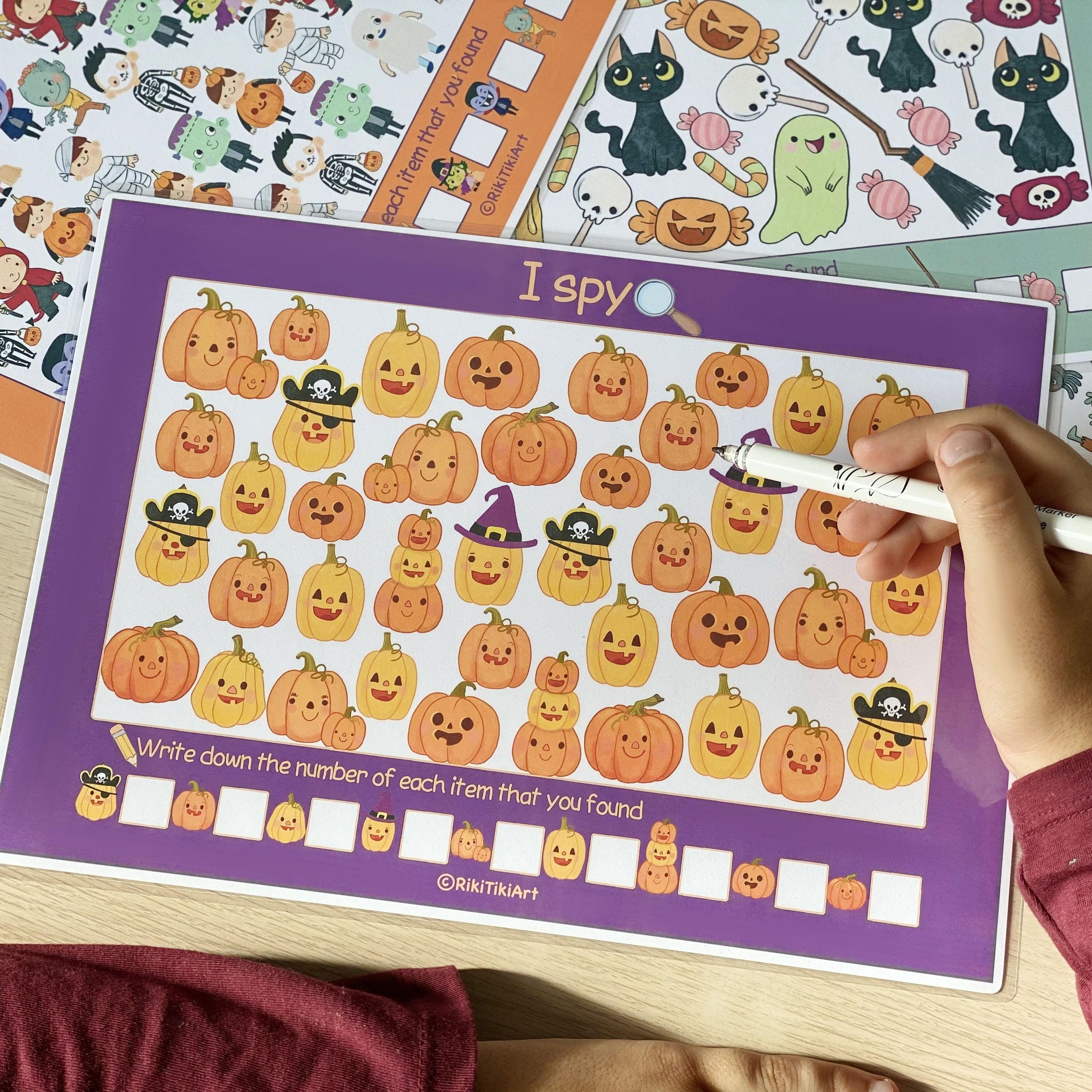 Halloween I Spy Game for Toddler Preschool Worksheets Halloween ...