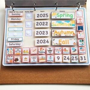 Homeschool Wall Calendar Perpetual Calendar Kids Calendar - Etsy