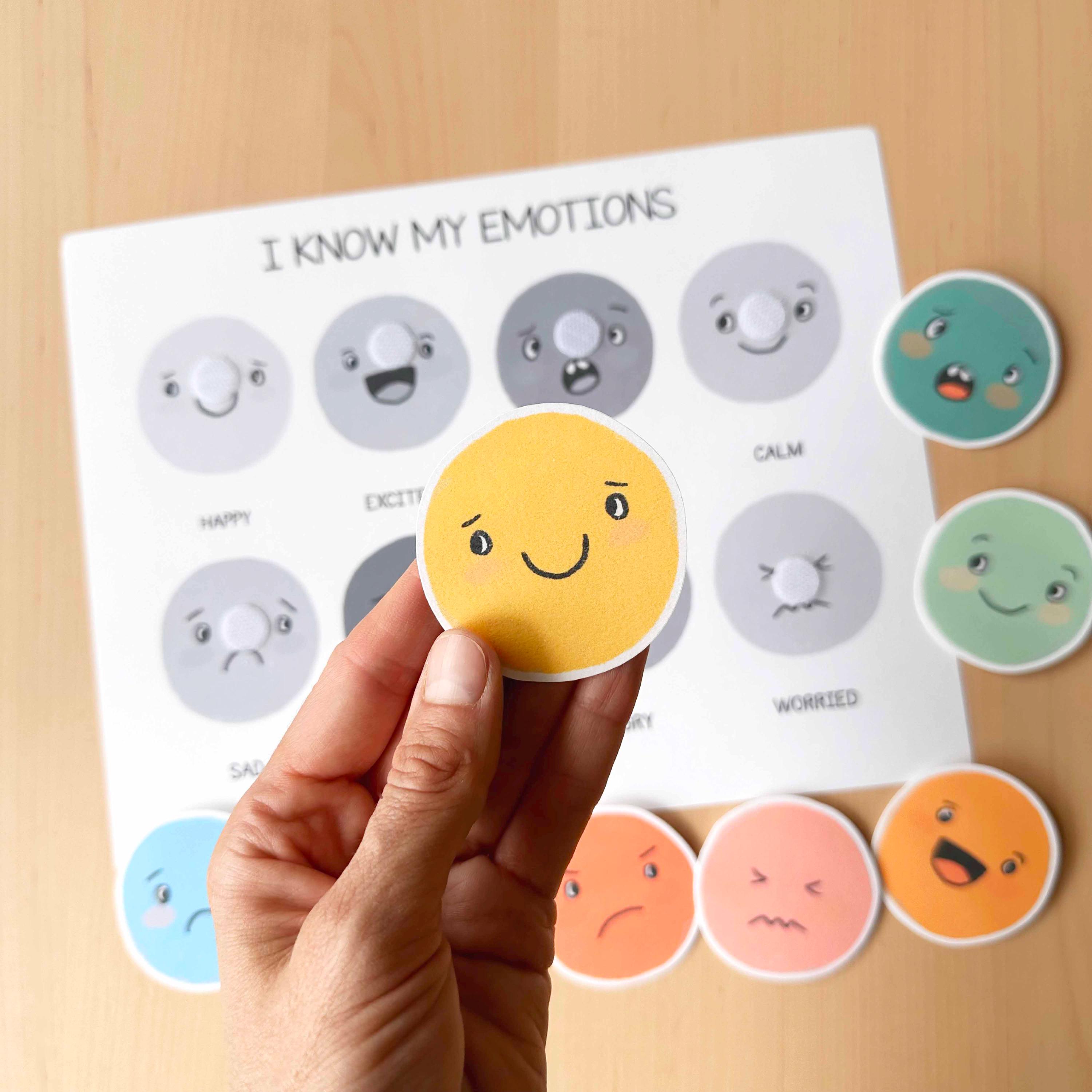 Emotions Activity for Kids, Emotion Matching Game Kindergarten Pre-k ...