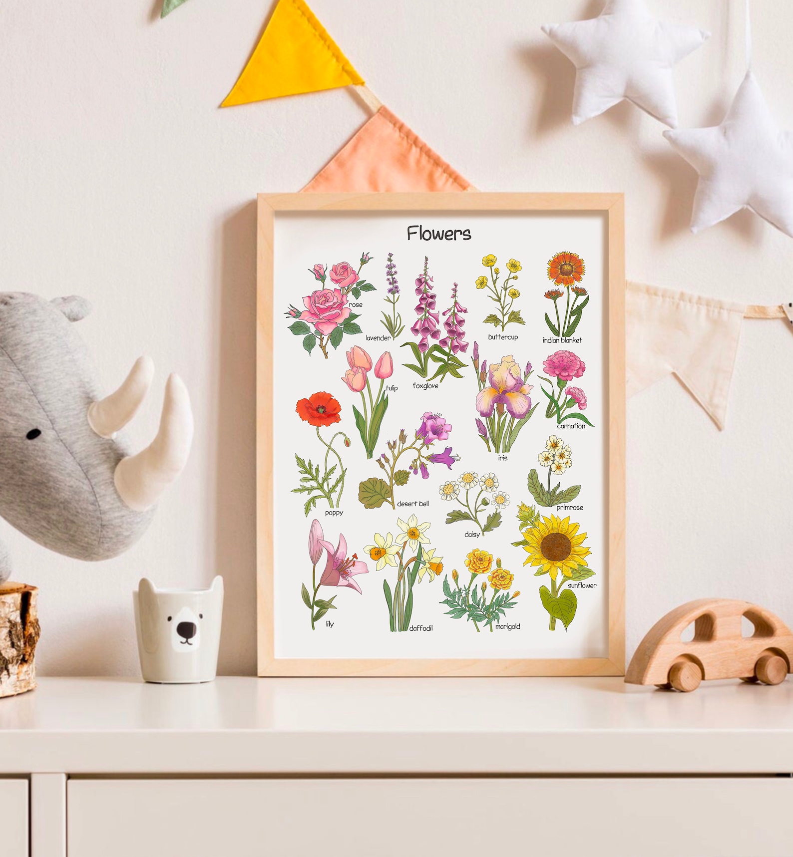 Flowers Poster Homeschool Educational Posters Classroom - Etsy