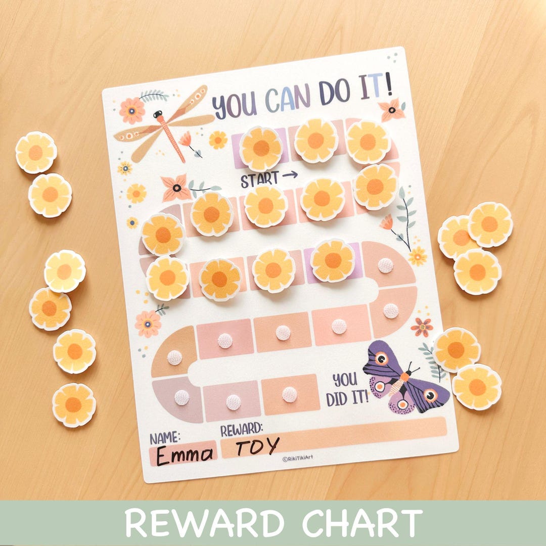 Behavior Chart for Kids Printable Reward Chart Toddlers Potty Training ...