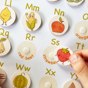 Fruits and Vegetables Alphabet Worksheets Beginning Sounds Learning ...