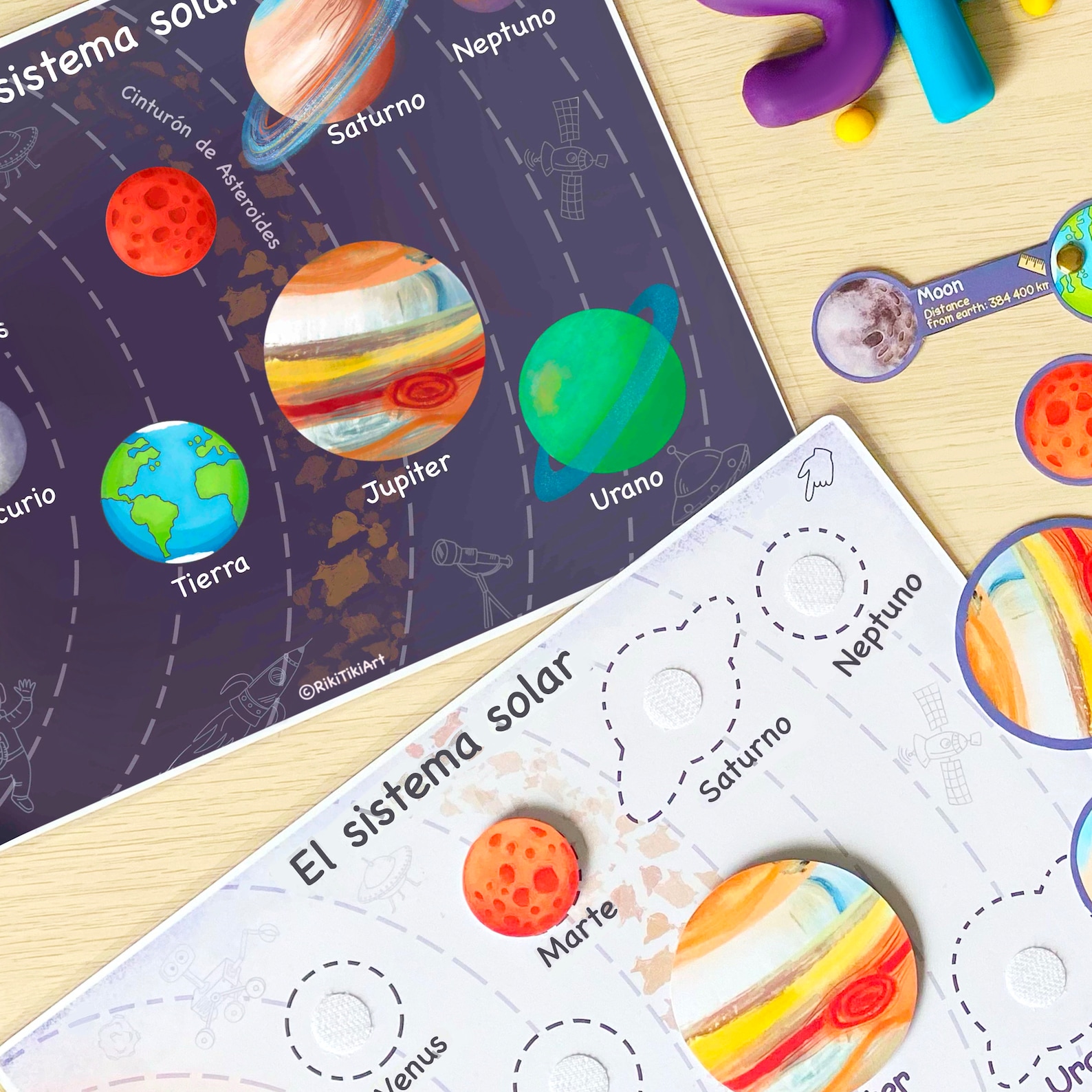 Spanish Solar System Model Printable Activity for Toddlers Space ...