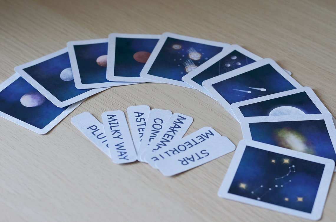 Astronomy flashcards Homeschool Montessori materials | Etsy