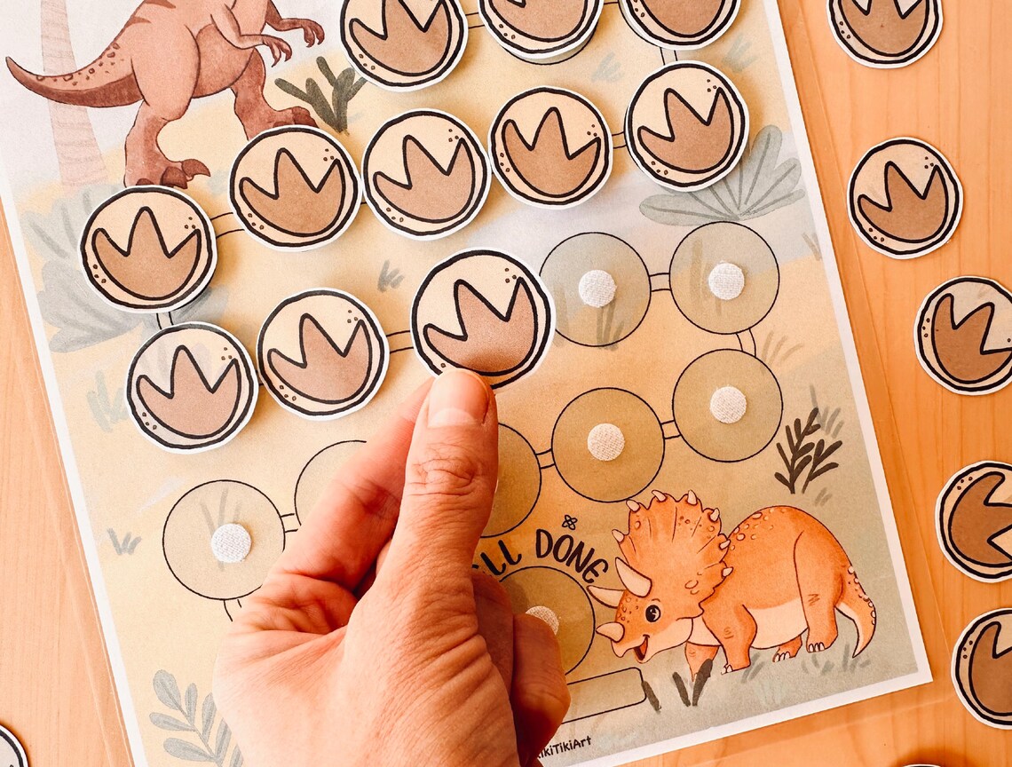 Dinosaur Reward Chart for Kids Printable Behavior Chart for Toddlers ...