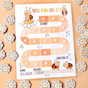 Behavior Reward Chart for Kids, Ladybug Toddler Sticker Chart ...