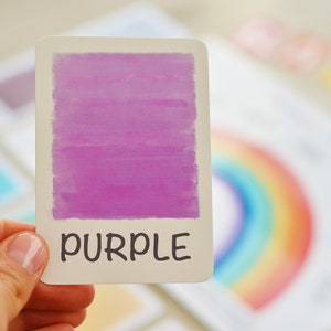 Color Flashcards, Homeschool Montessori Materials, Toddler Flash Cards ...