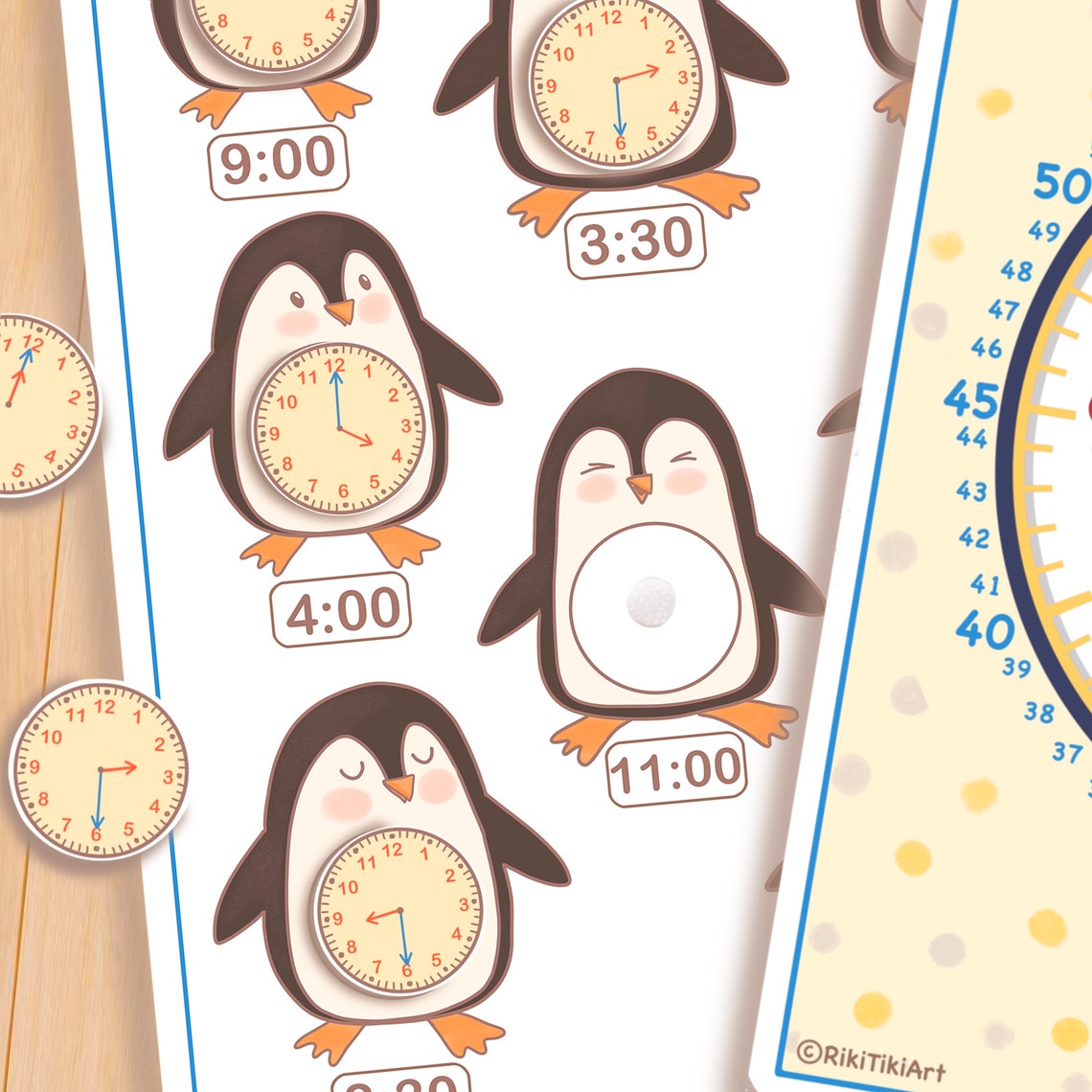 Printable Clock for Kids Printable Educational Activities - Etsy