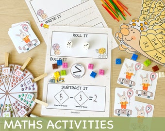 Math Busy Book Printable Worksheets for Pre-k Learning. Toddler ...