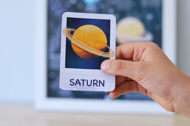 Solar System Flashcards, Printable Montessori Materials, Homeschool ...