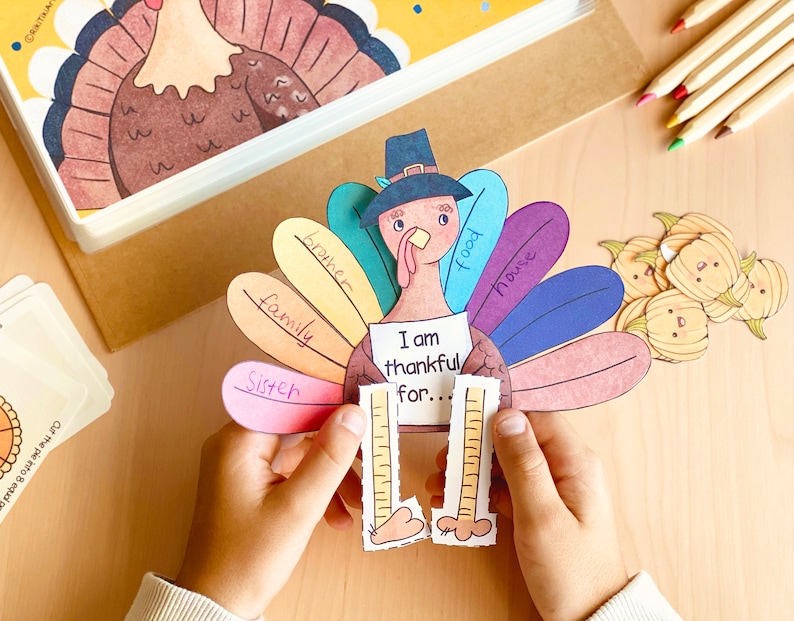Thanksgiving Busy Book Printable Kids Activity Book Toddler Learning ...