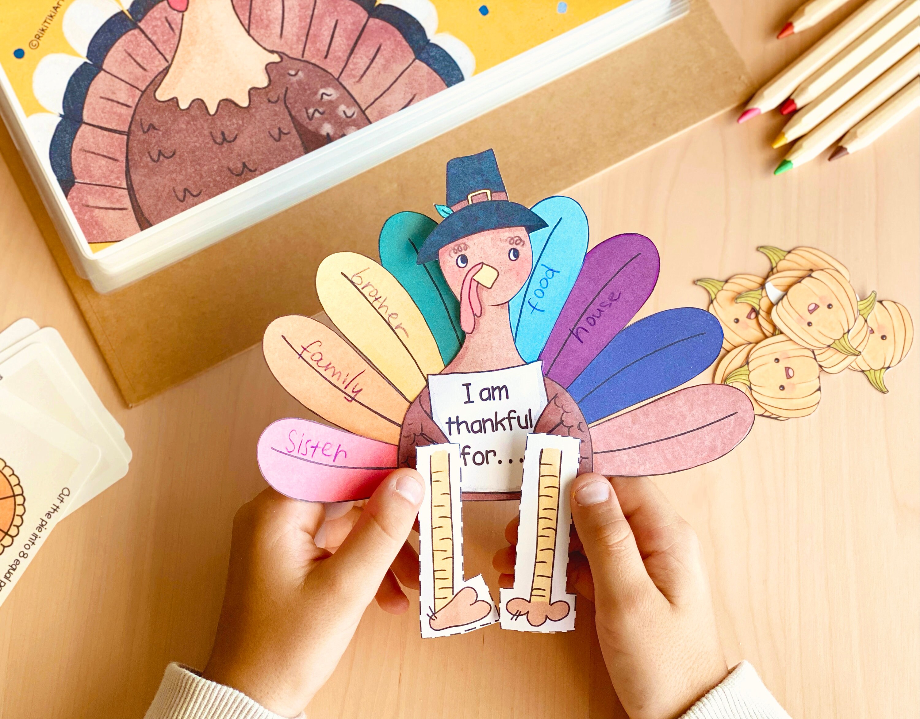 Thanksgiving Busy Book Printable Kids Activity Book Toddler Learning ...