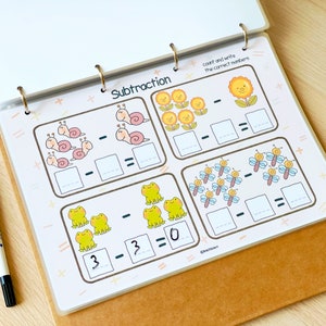 Maths Busy Book Printable Toddler Activities Preschool Curriculum ...