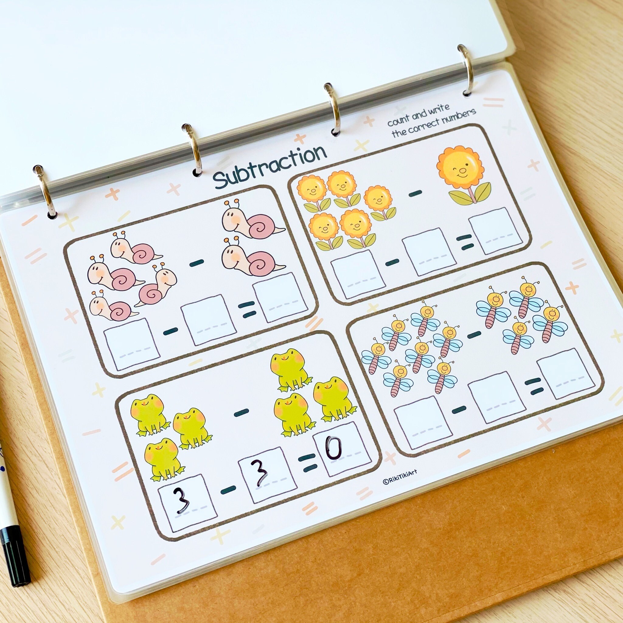 Maths Busy Book Printable Toddler Activities Preschool | Etsy Canada